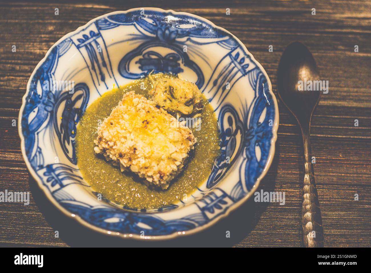 HYOGO MATSUBAGANI Deep fried snow crab with Kani miso sauce Stock Photo ...