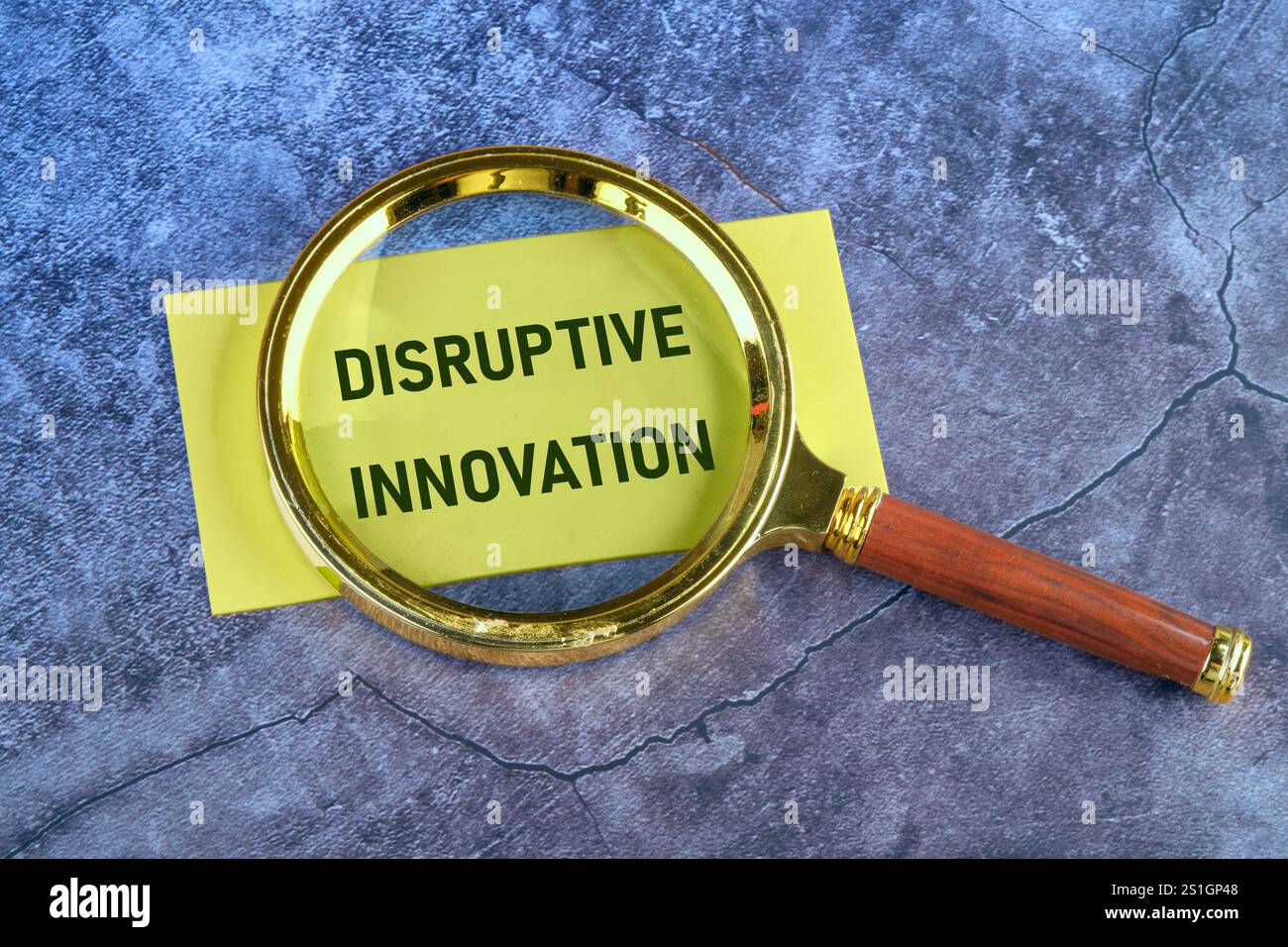 Business concept. Conceptual phrase, DISRUPTIVE INNOVATION text written ...