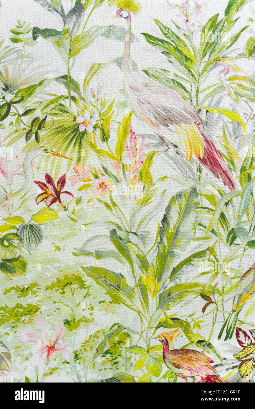Vintage nature floral pattern textile Stock Photo - Alamy