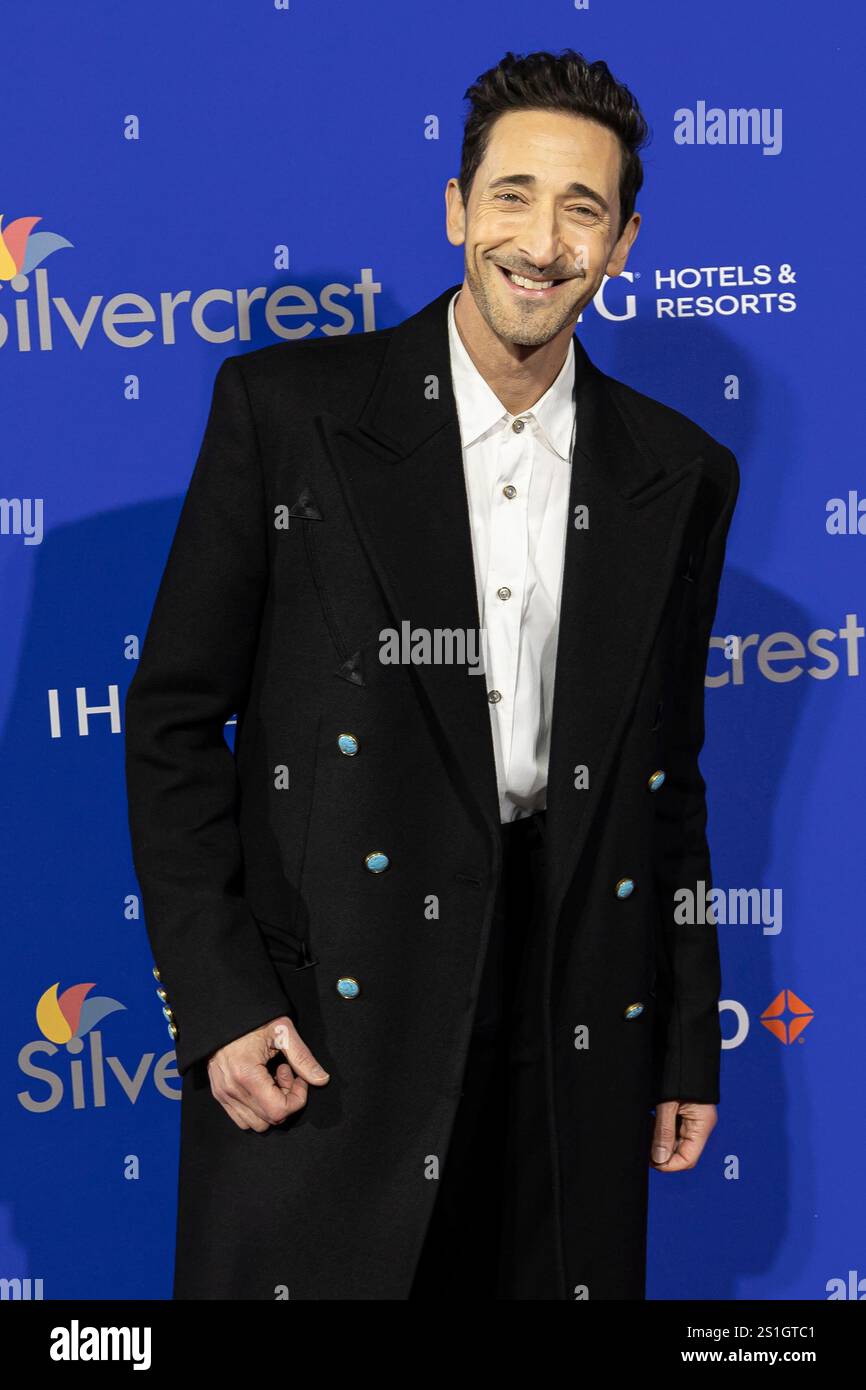 Adrien Brody attends the arrivals of the 2025 Palm Springs ...