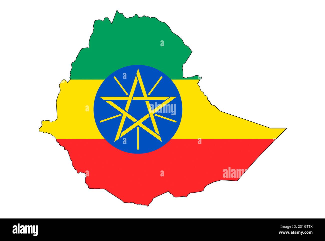 Map of ethiopia isolated hi-res stock photography and images - Alamy