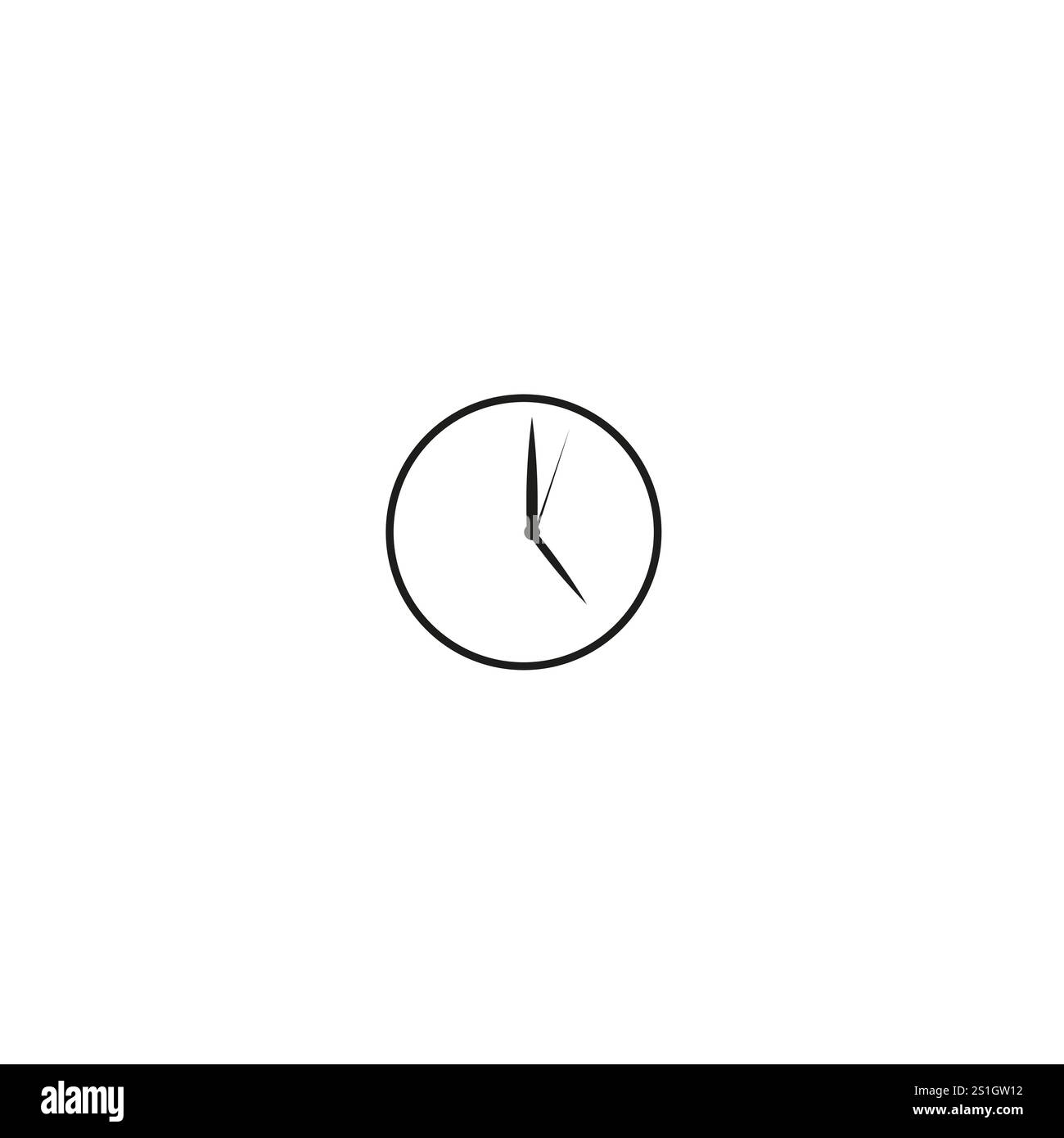 Time icon design. Task time icon in modern outline style design. Vector ...
