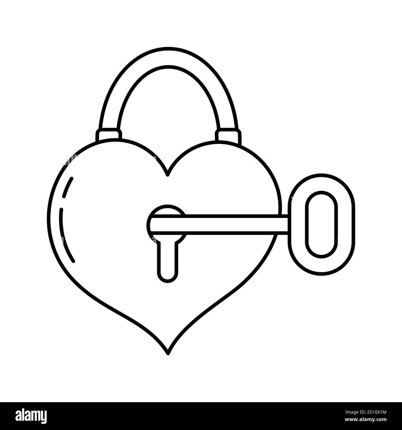 A symbolic love lock representing eternal love and commitment Stock ...