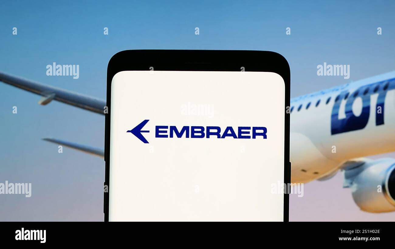 In this photo illustration, a smartphone with the logo of Brazilian ...