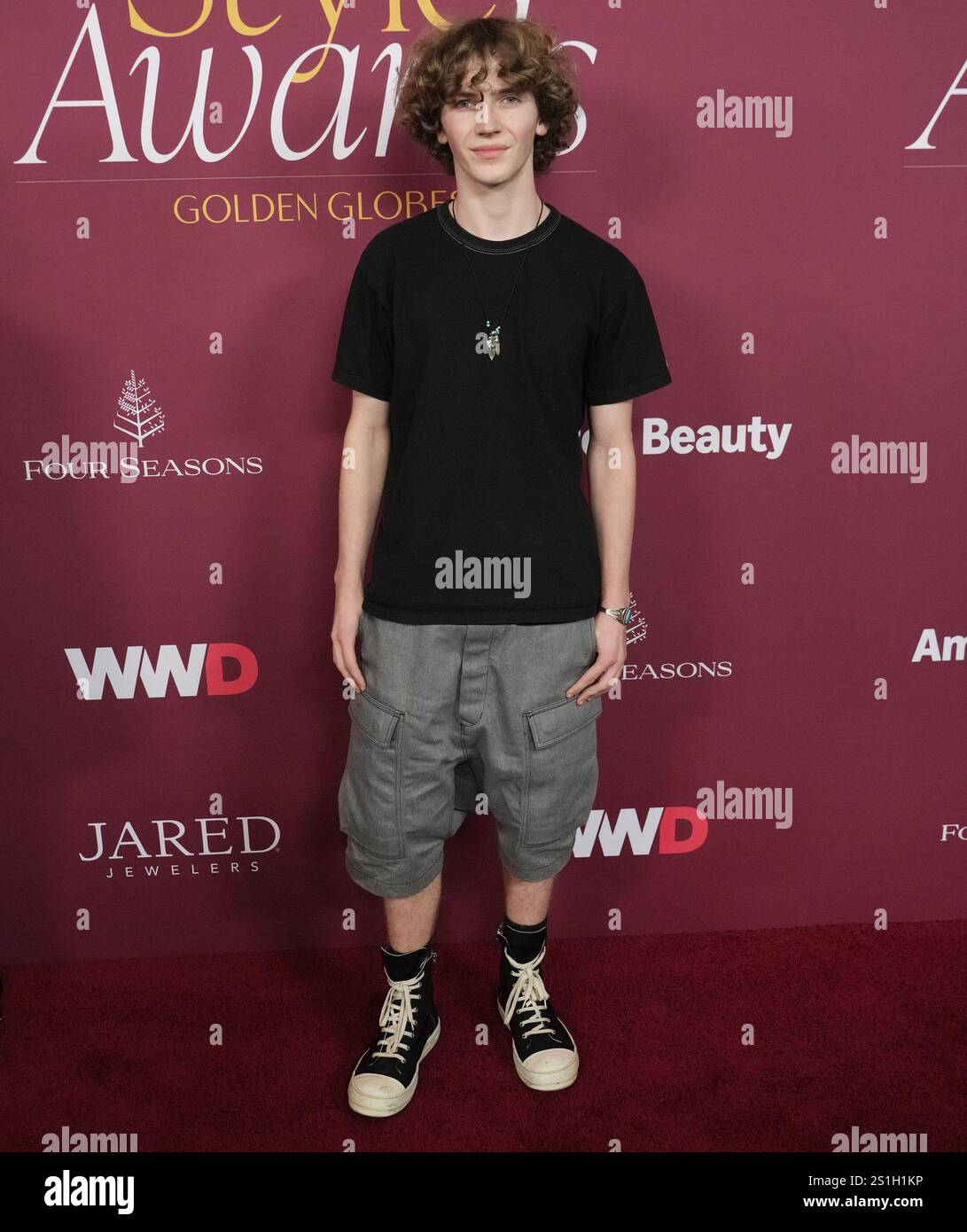 Los Angeles, USA. 03rd Jan, 2025. Tristan Riggs arrives at the 2025 WWD ...