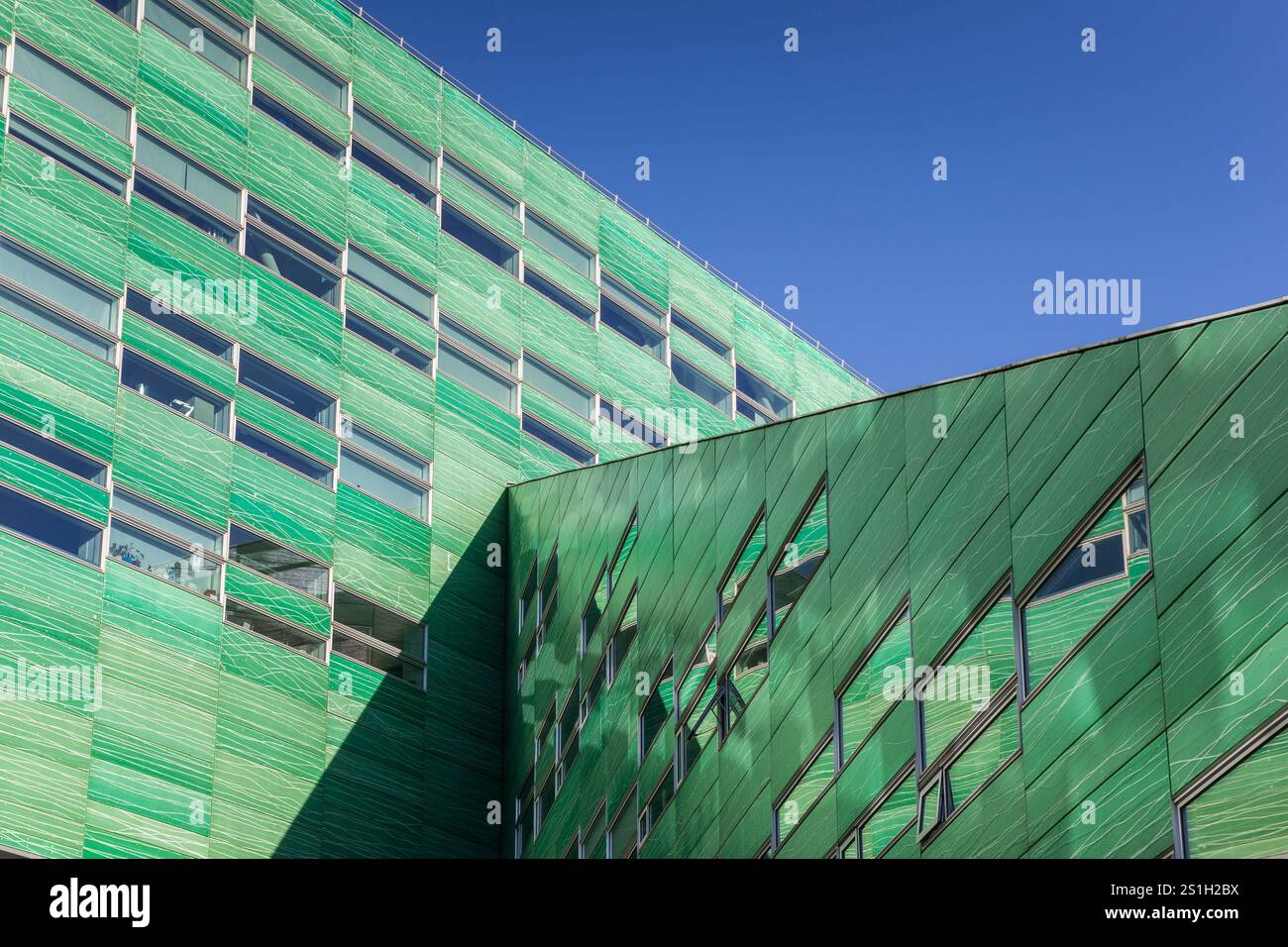 Detail of the Linnaeusborg building at campus of the Groningen ...