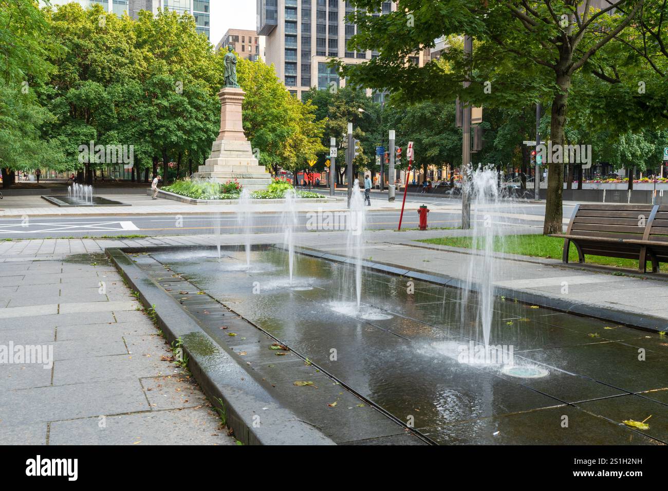 Montreal, Quebec, Canada - August 20 2021 : Queen Victoria Monument in ...