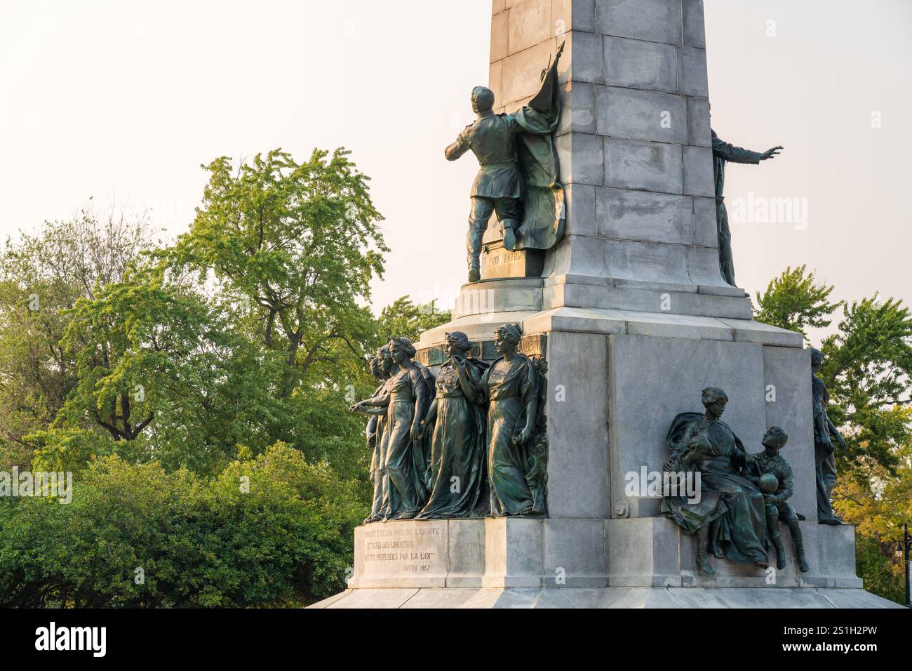 George-Étienne Cartier Monument in Mount Royal Park. Montreal, Quebec ...
