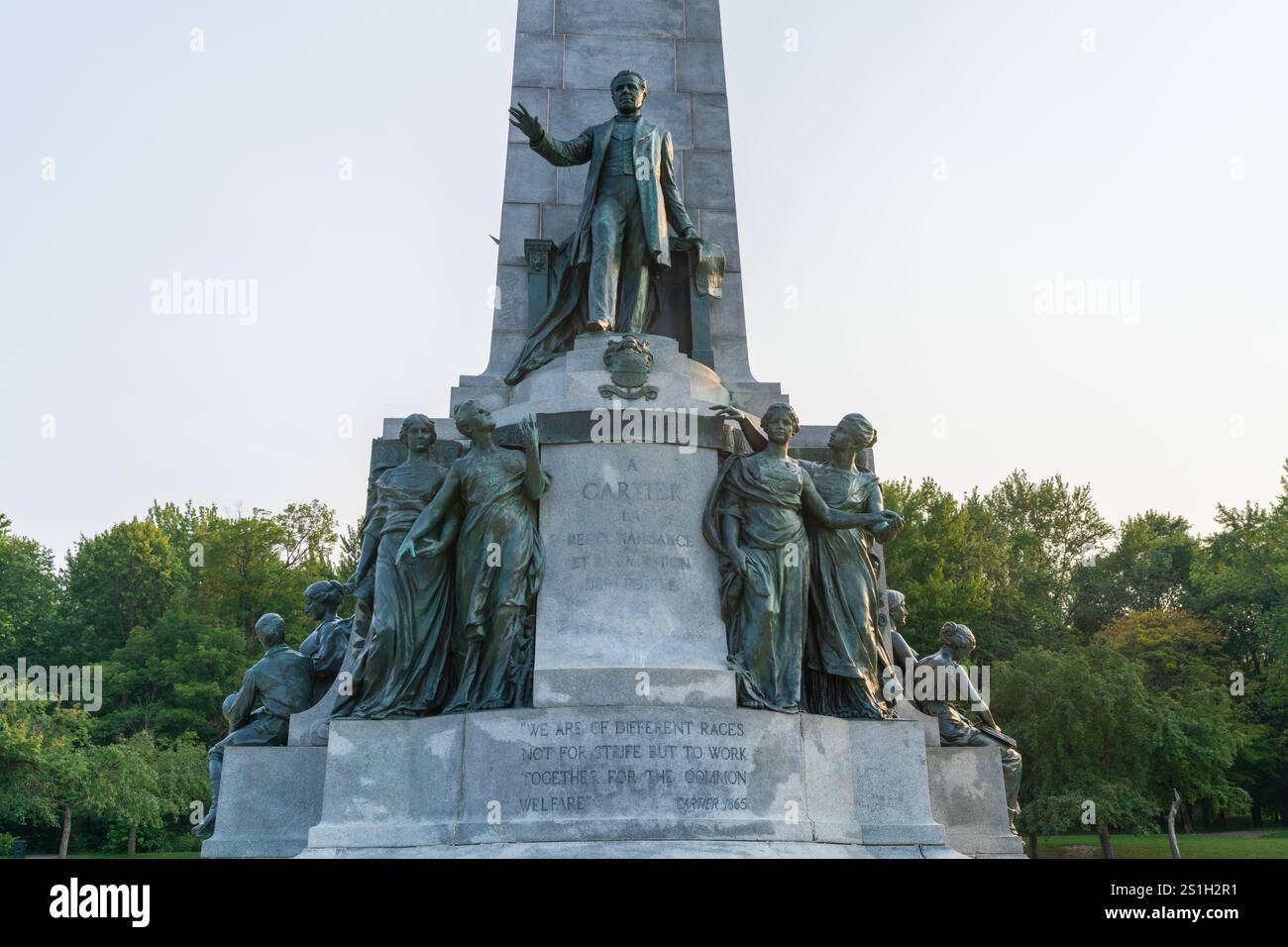 George-Étienne Cartier Monument in Mount Royal Park. Montreal, Quebec ...