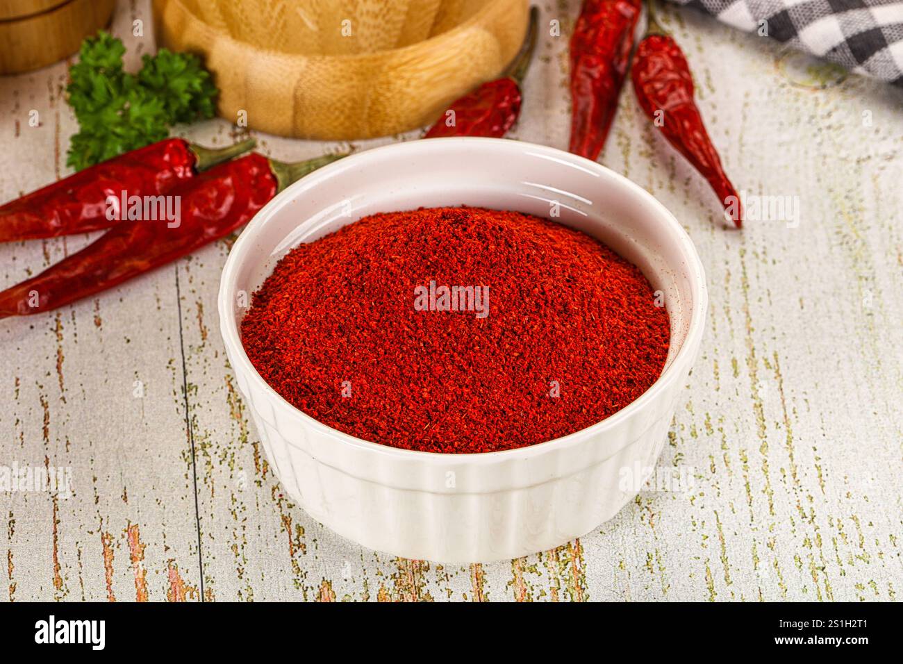 Spicy dry hot Chili powder for cooking Stock Photo - Alamy