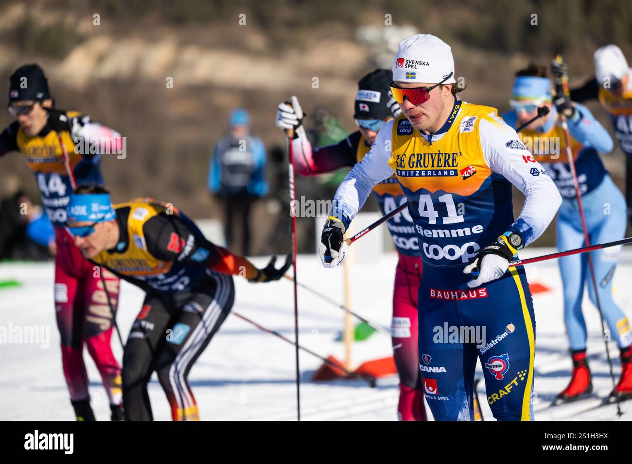 Eric Rosjö of, Sweden. , . competes in the Men's Cross Country Skiing ...