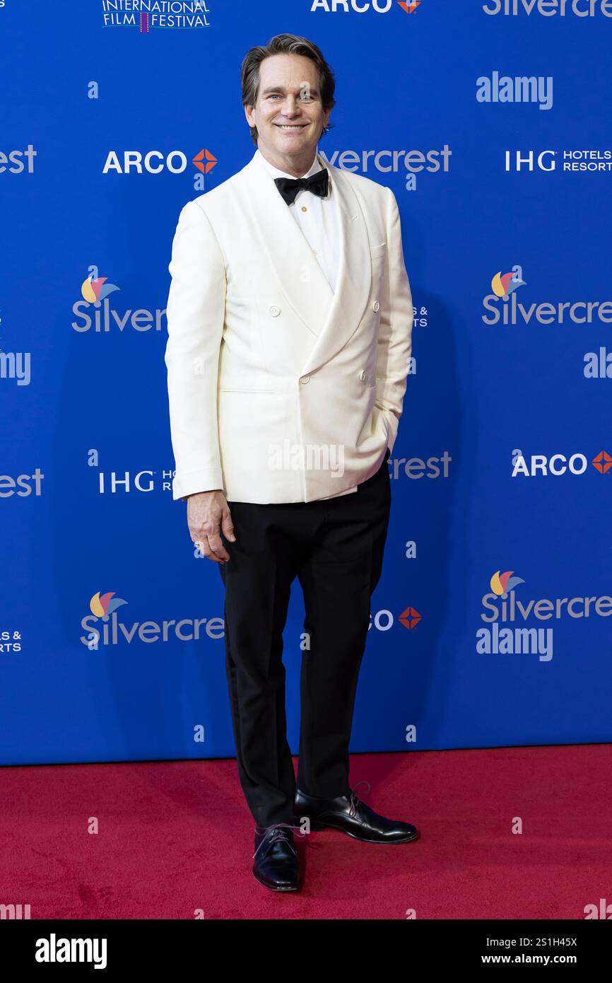 Phillip Keene attends the arrivals of the 2025 Palm Springs ...