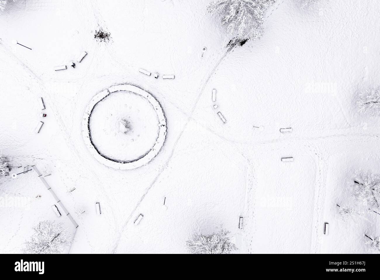 Sarajevo, Bosnia And Herzegovina. 04th Jan, 2025. Aerial view of the ...