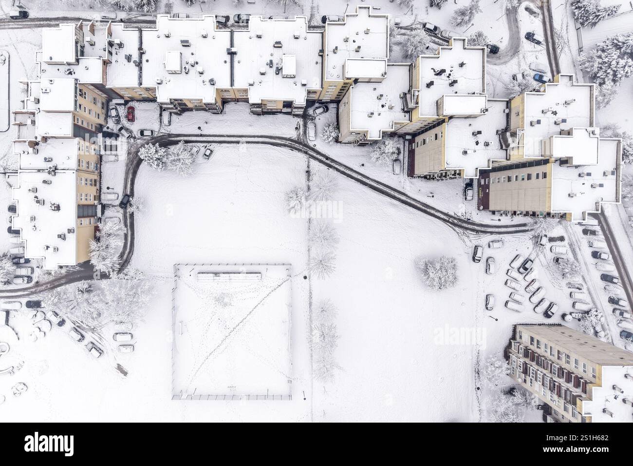 Sarajevo, Bosnia And Herzegovina. 04th Jan, 2025. Aerial view of the ...