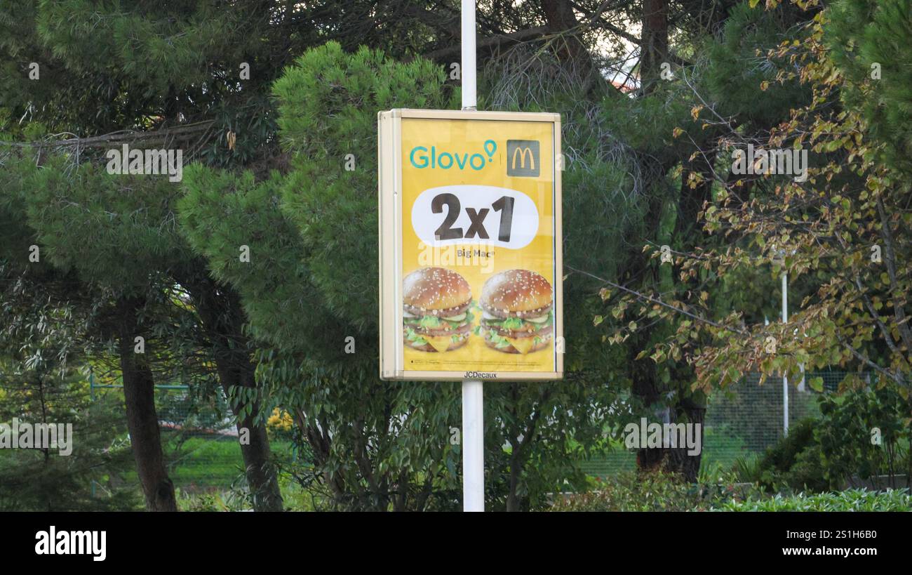 Big mac 2x1 offer advertised on a street poster in collaboration with ...