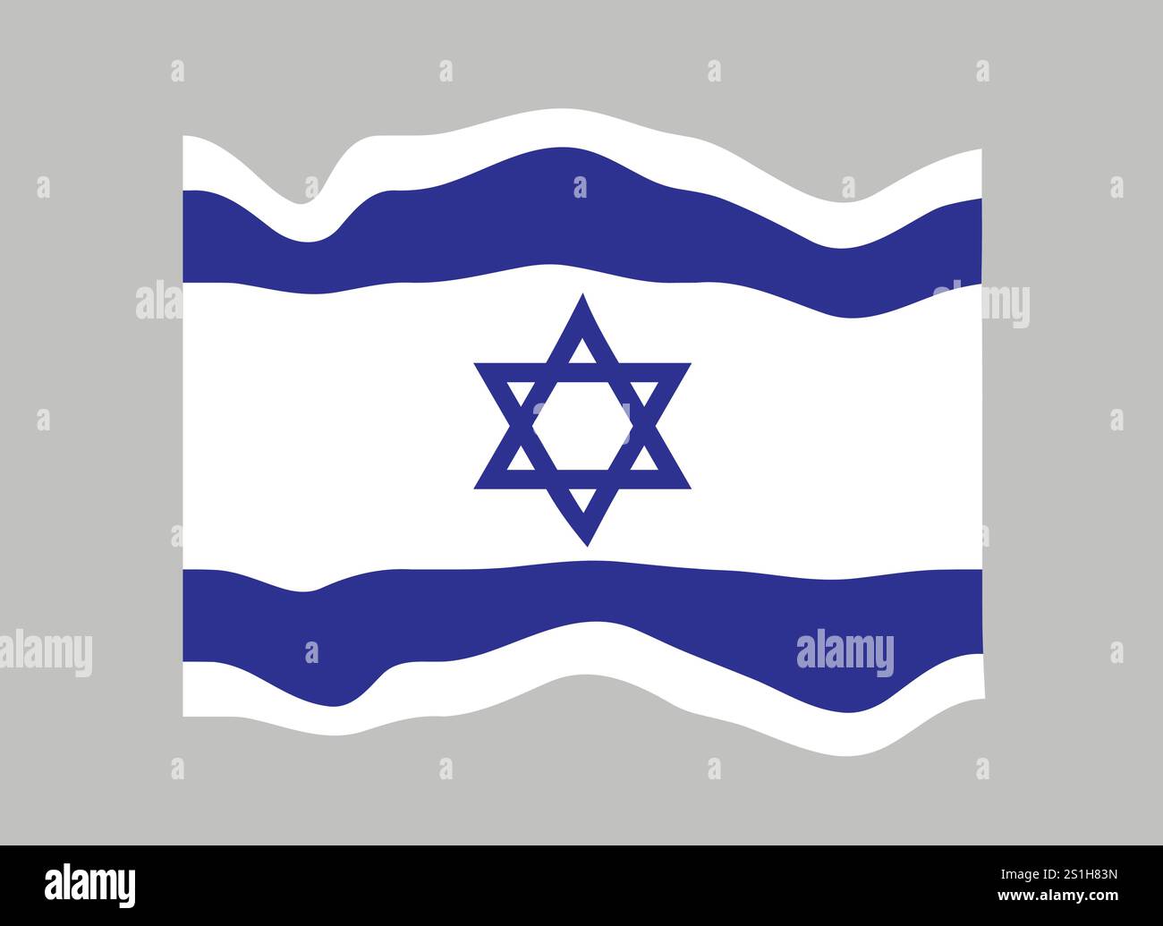Flag of Israel. Israeli national symbol in official colors. Template ...