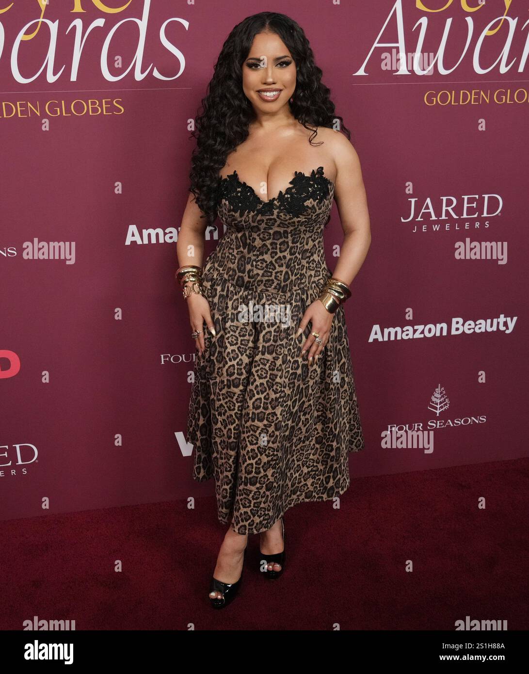 Los Angeles, USA. 03rd Jan, 2025. Asia Monet Ray arrives at the 2025 WWD Style Awards, Golden ...