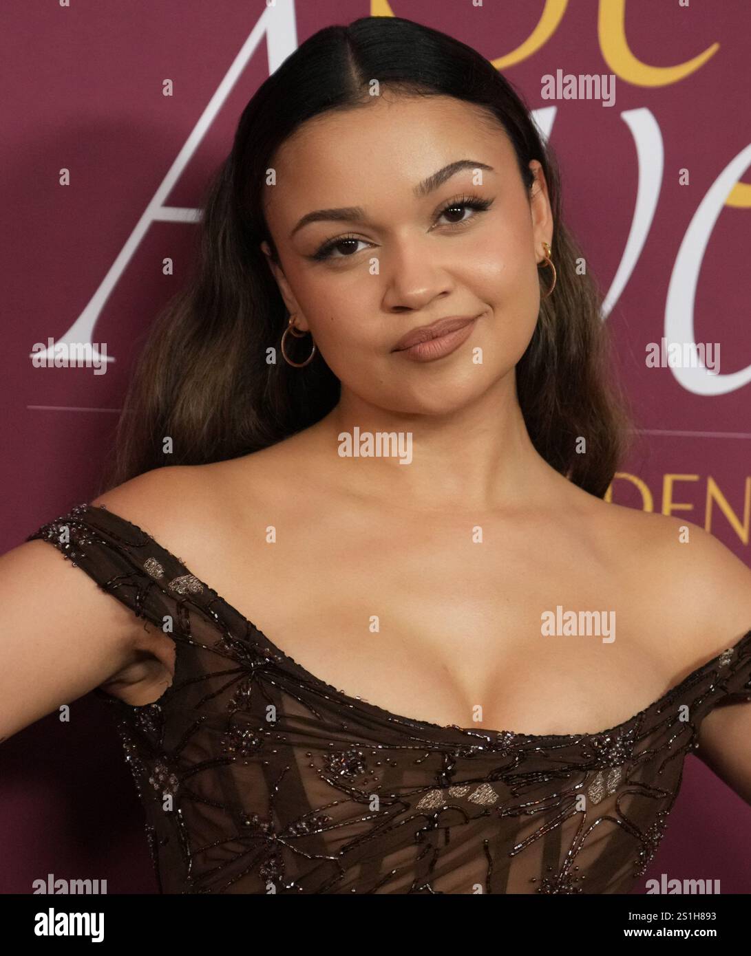 Los Angeles, USA. 03rd Jan, 2025. Madison Bailey arrives at the 2025 WWD Style Awards, Golden ...