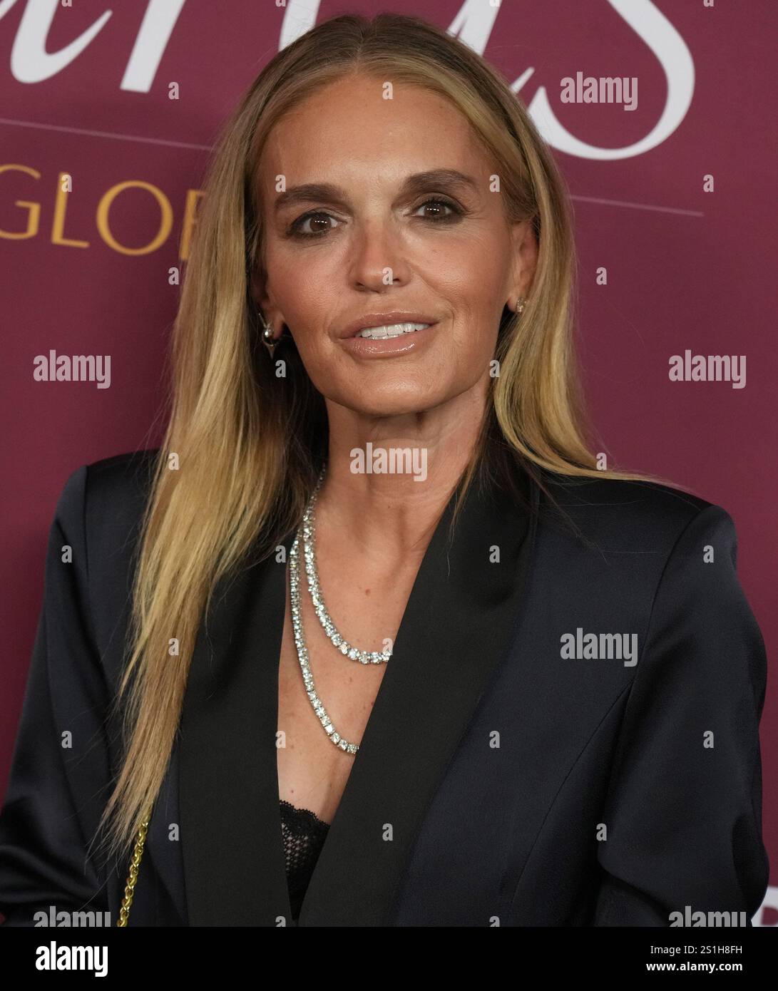 Caroline Baudino arrives at the 2025 WWD Style Awards, Golden Globes ...