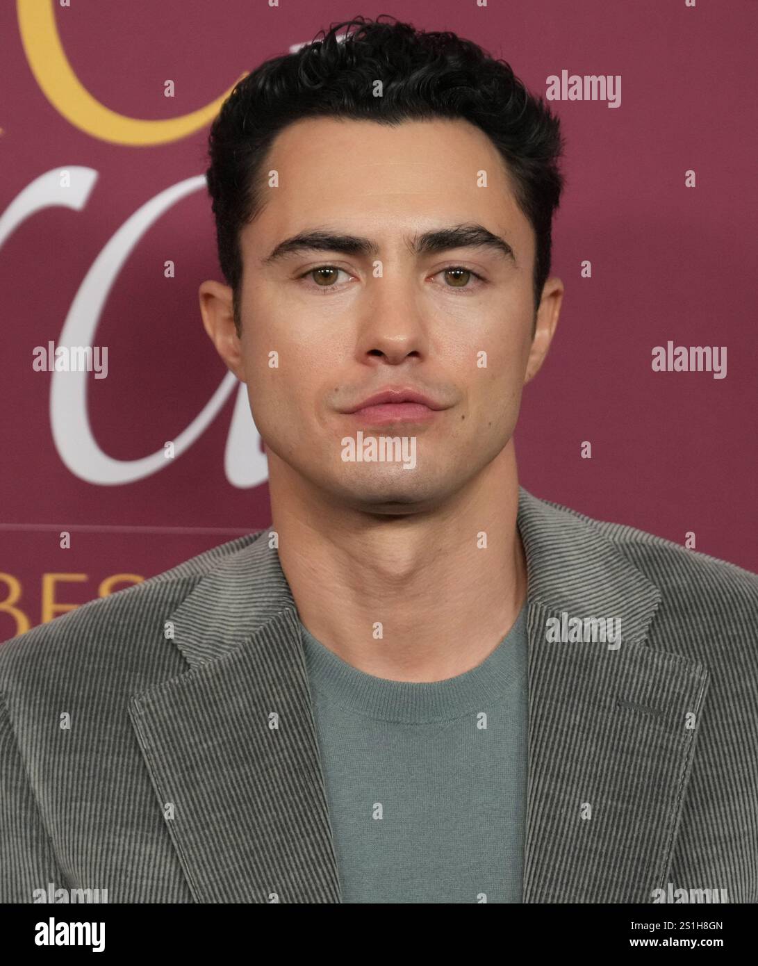Darren Barnet arrives at the 2025 WWD Style Awards, Golden Globes held ...
