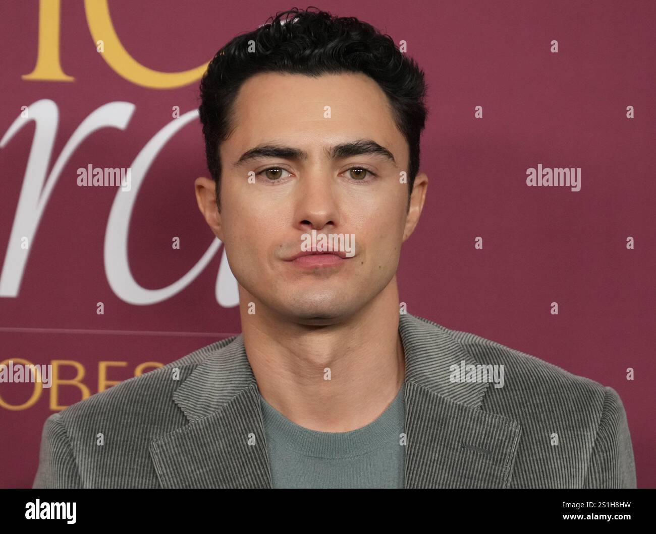 Darren Barnet arrives at the 2025 WWD Style Awards, Golden Globes held ...