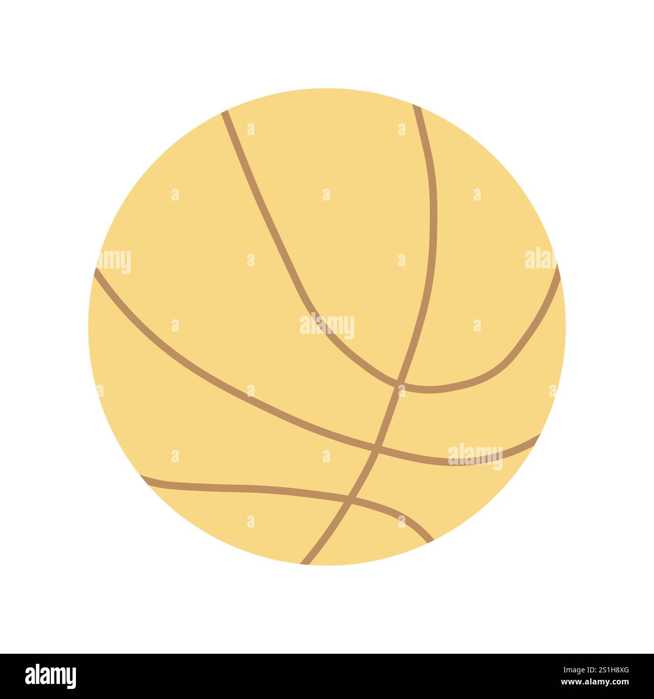 Basketball ball isolated on white background. Simple round logo ...