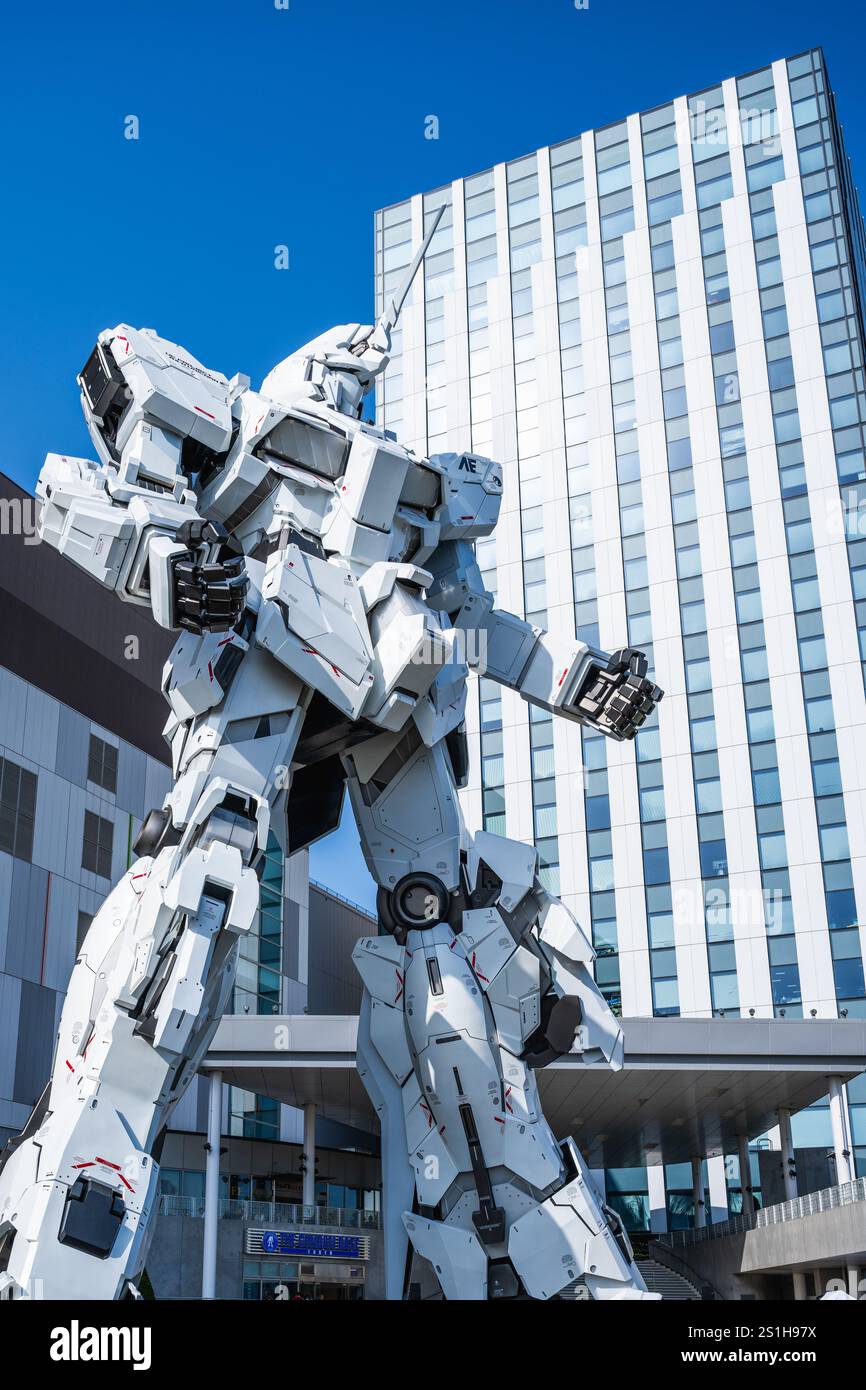 Tokyo, Japan - APR 14, 2024: The Gundam Base Tokyo is a huge gundam ...