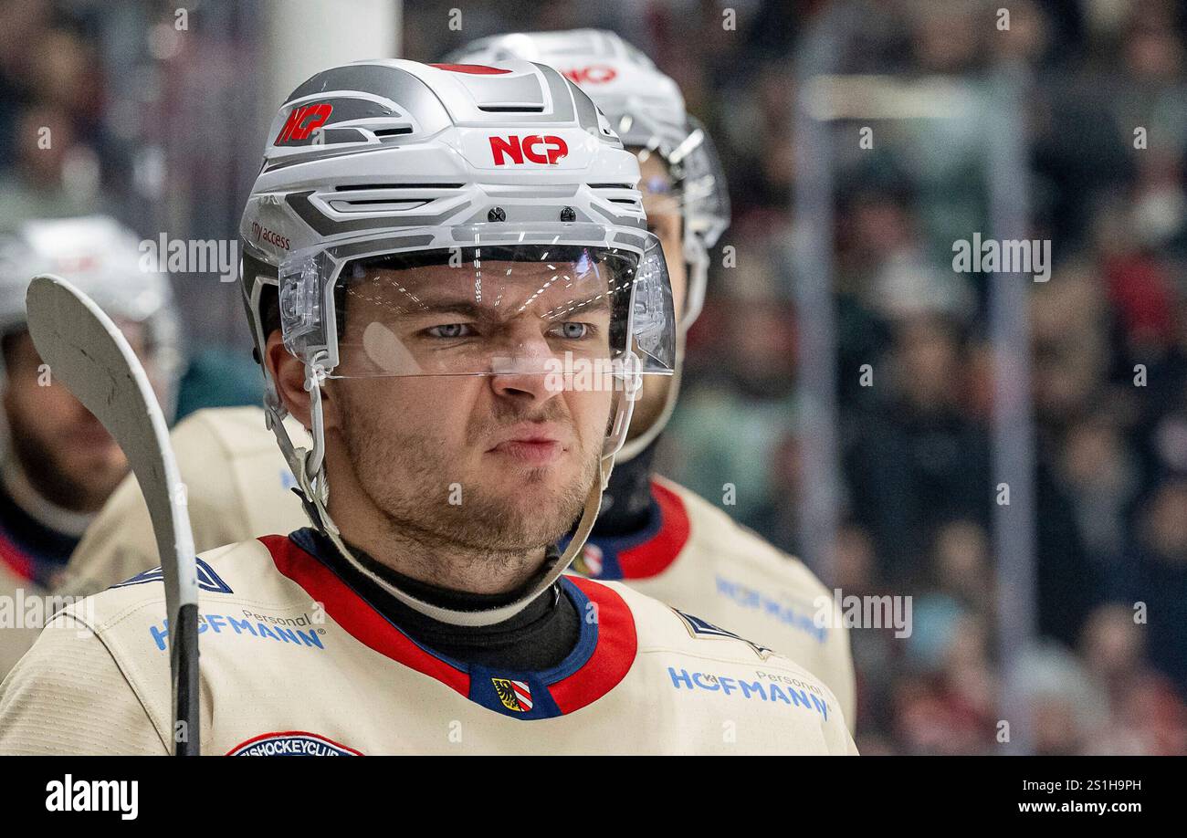 Augsburg, Deutschland. 03rd Jan, 2025. Roman Kechter (Nuernberg Ice ...