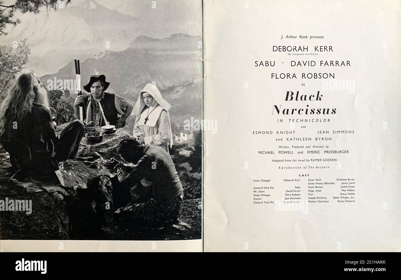DAVID FARRAR and DEBORAH KERR in BLACK NARCISSUS 1947 written produced ...