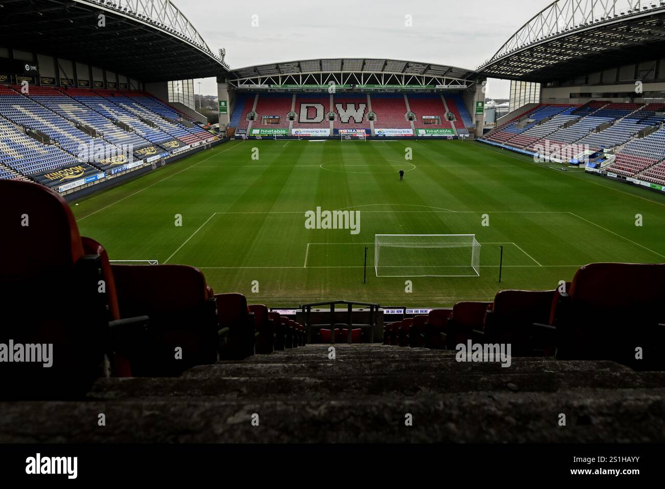 A general view of The Brick Community Stadium ahead of the Sky Bet ...