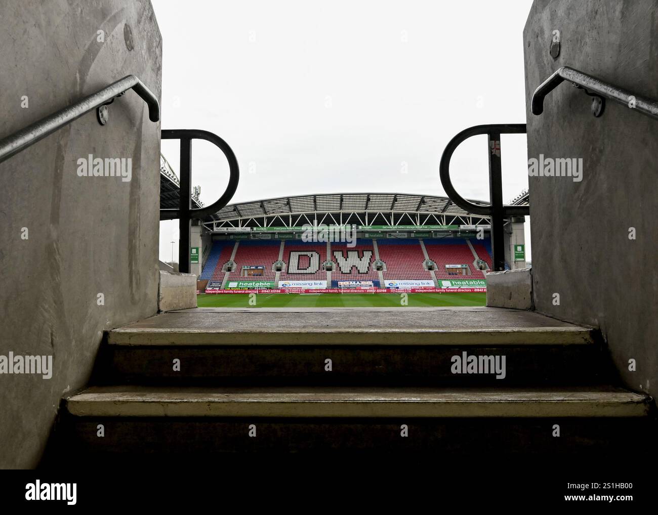 A general view of The Brick Community Stadium ahead of the Sky Bet ...