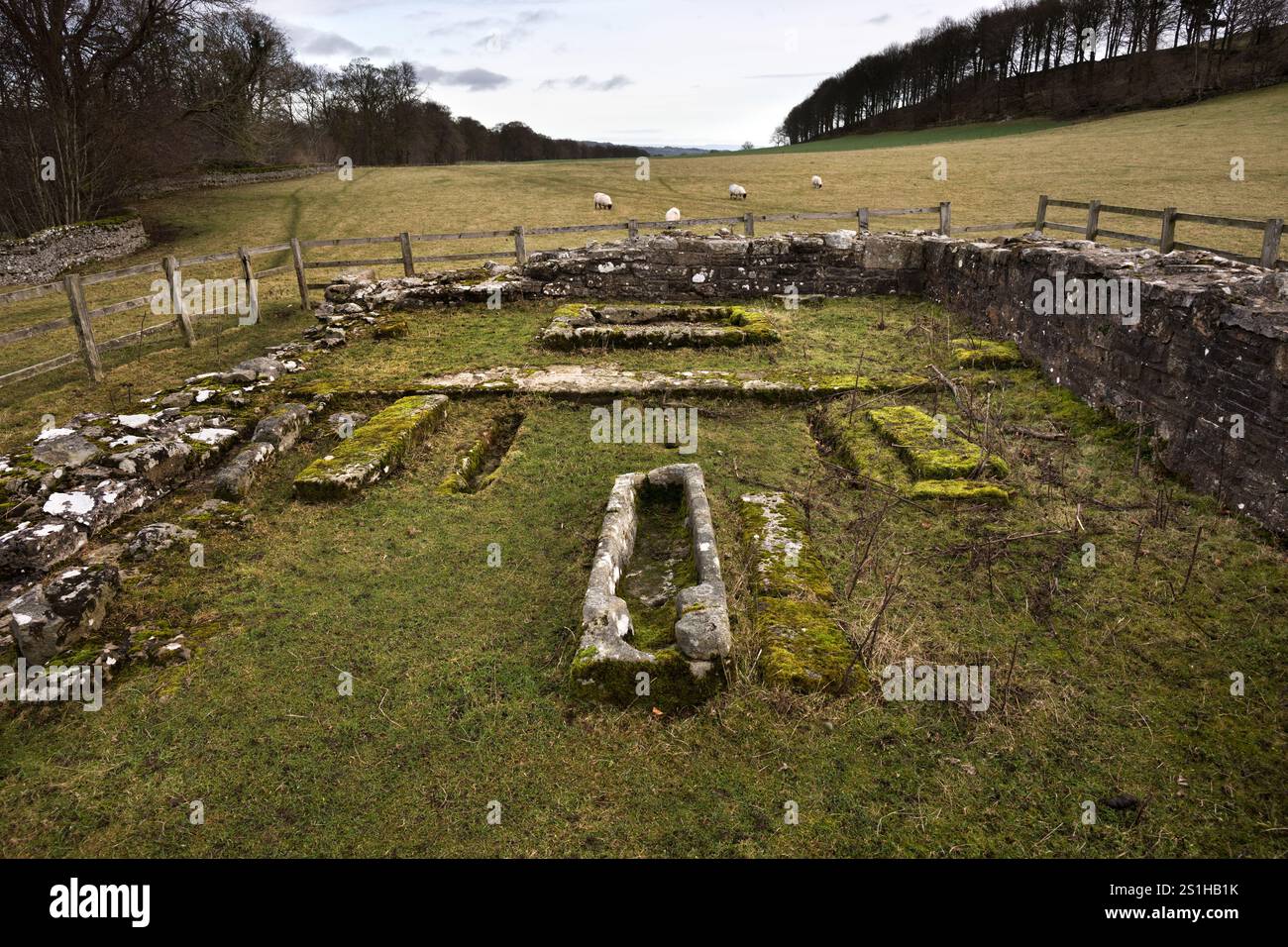 The Penhill Preceptory, remains of Knights Templar chapel, West Burton ...
