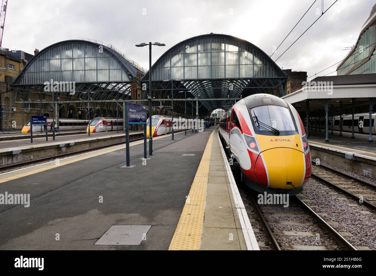 Azuma trains, King's Cross Station, London Stock Photo - Alamy