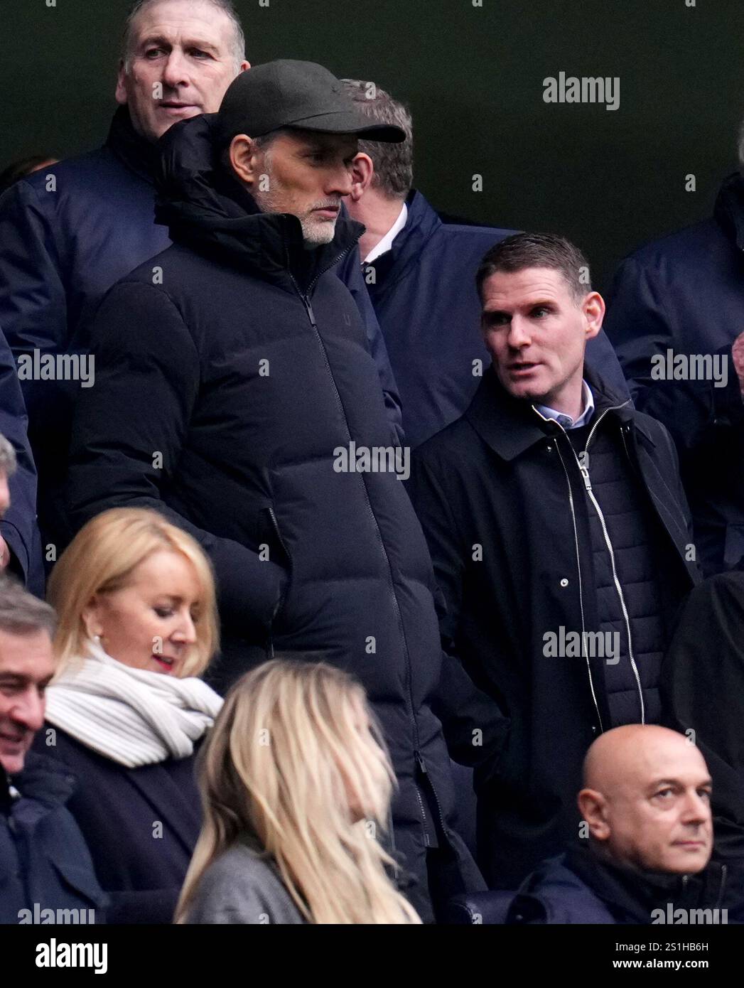 England manager Thomas Tuchel (left) and assistant Anthony Barry in the ...