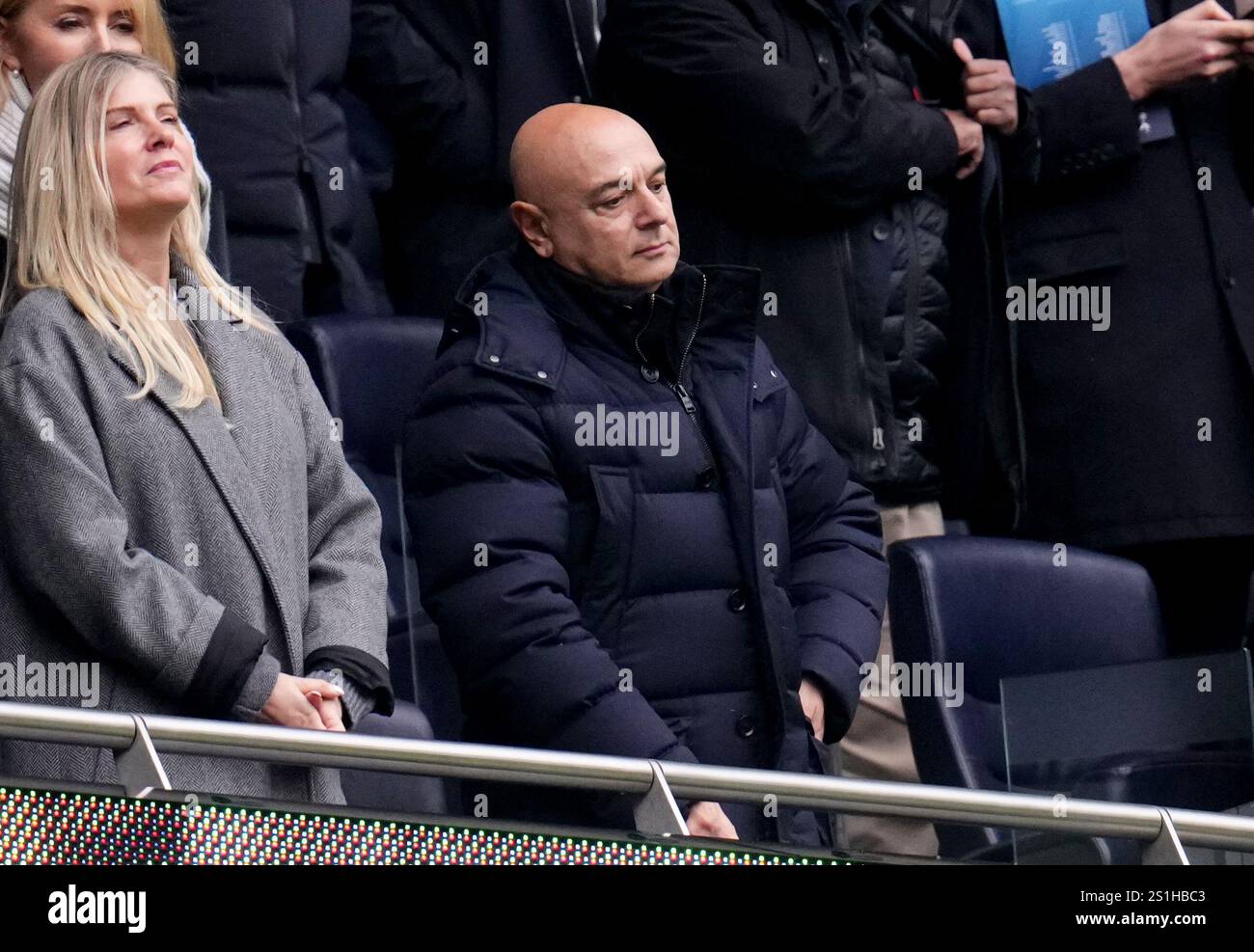 Tottenham Hotspur chairman Daniel Levy in the stands during the Premier ...