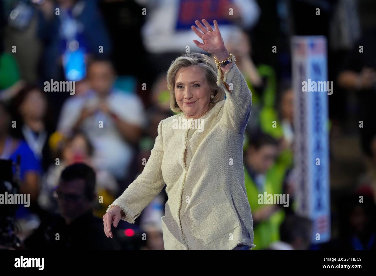 FILE - Hillary Clinton speaks during the Democratic National Convention ...