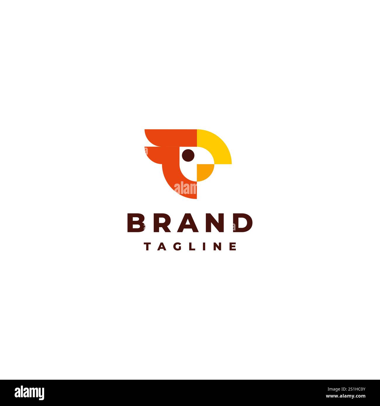 Simple Pixel Parrot Head Logo Design. Parrot Head Simple Icon Logo ...