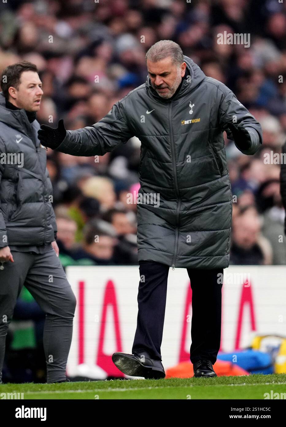 Tottenham Hotspur manager Ange Postecoglou during the Premier League ...