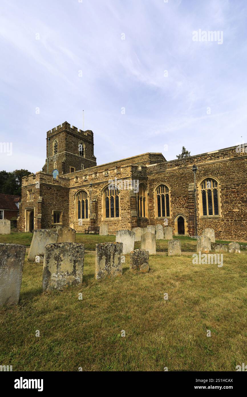 View of St Andrews church, Church Street, Ampthill town, Bedfordshire ...