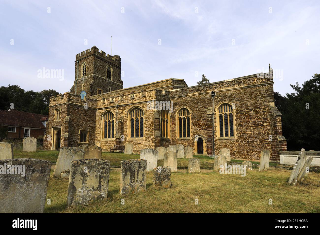 View of St Andrews church, Church Street, Ampthill town, Bedfordshire ...