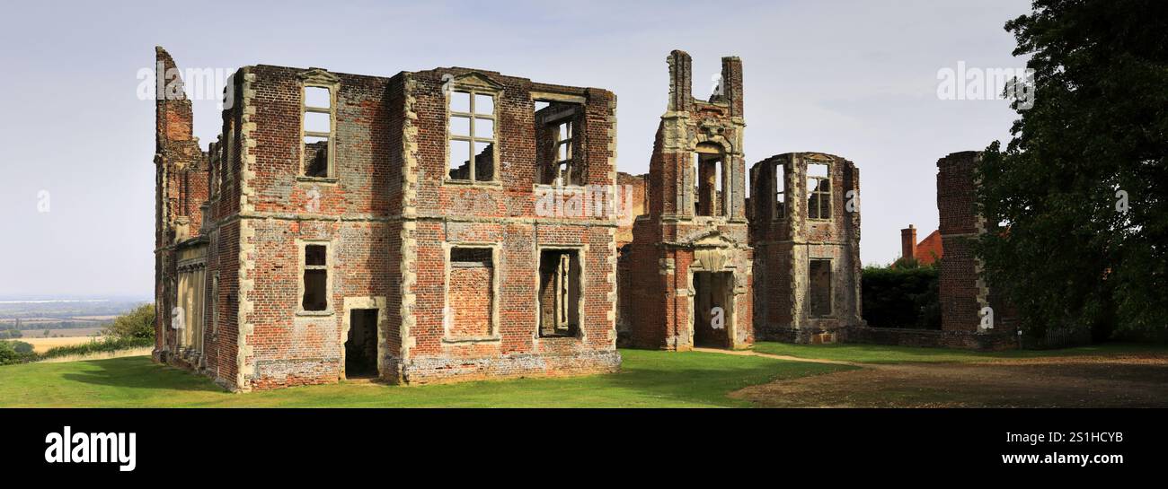 The ruins of Houghton House, Houghton Conquest village, Bedfordshire ...
