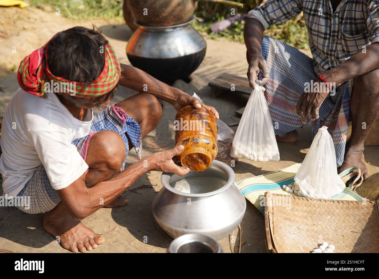 Birbhum, India - December 6, 2024: The Santal community showcases their ...