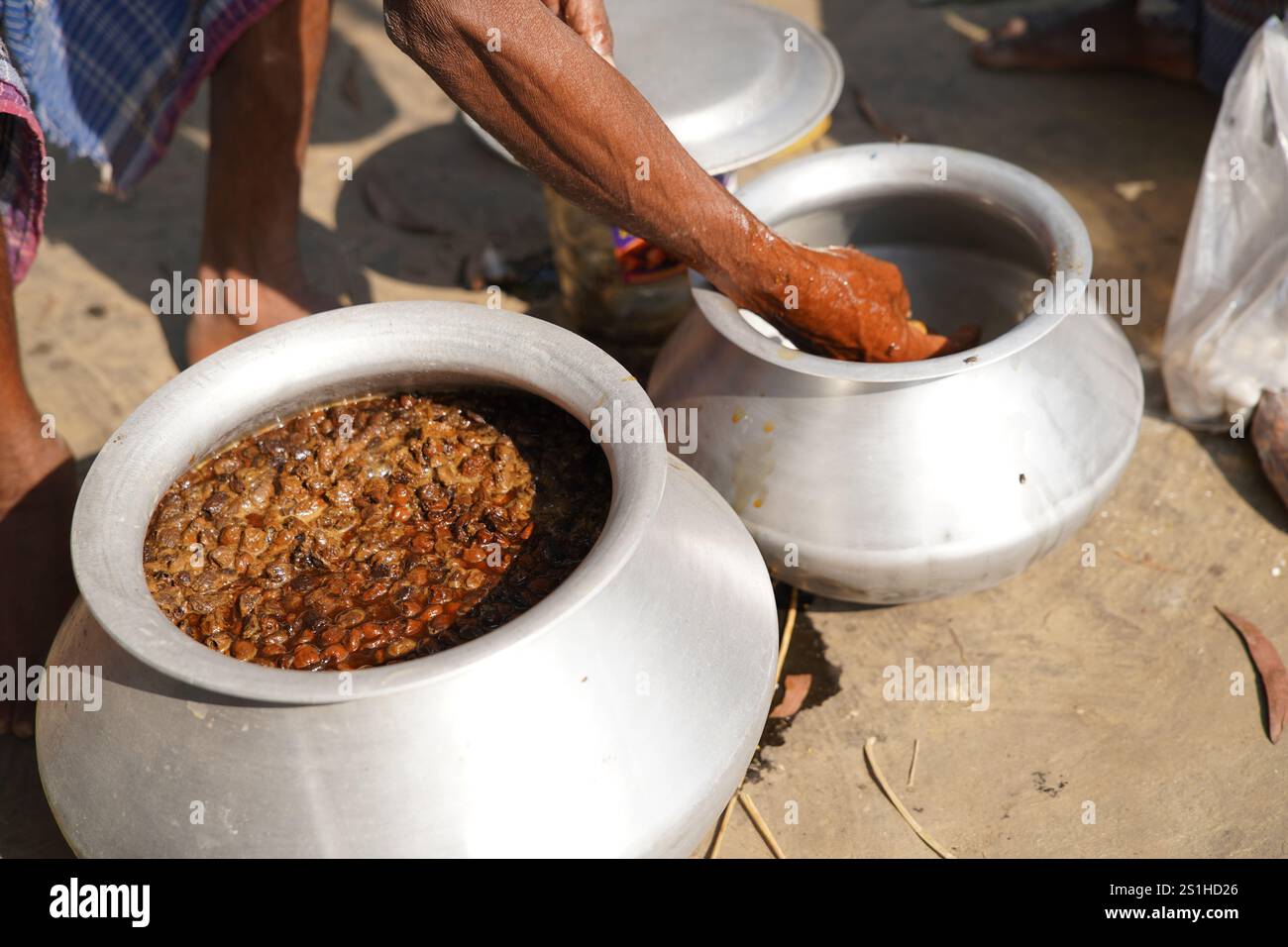 Birbhum, India - December 6, 2024: The Santal community showcases their ...