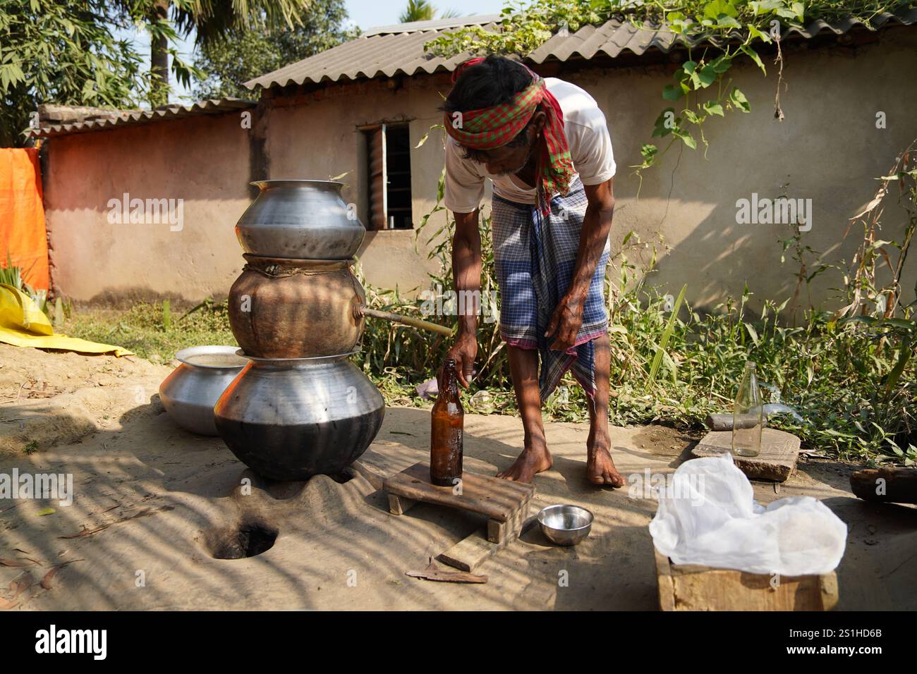 Birbhum, India - December 6, 2024: The Santal community showcases their ...
