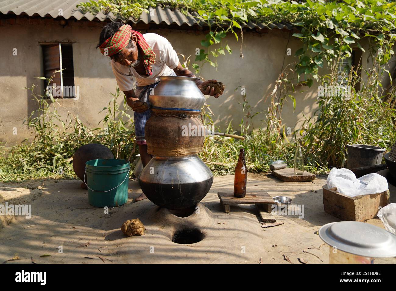 Birbhum, India - December 6, 2024: The Santal community showcases their ...