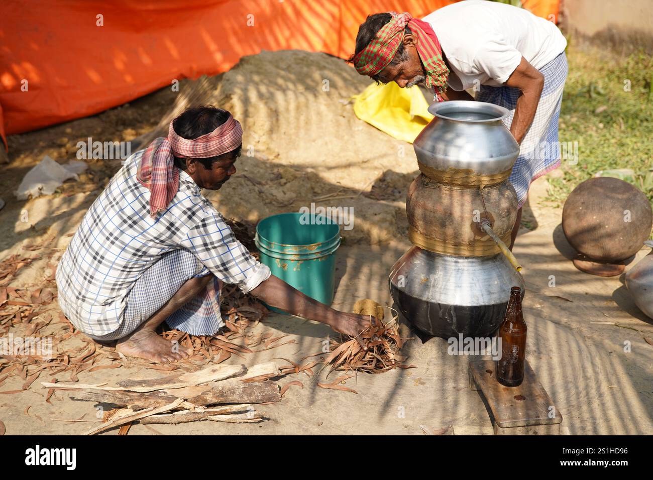 Birbhum, India - December 6, 2024: The Santal community showcases their ...