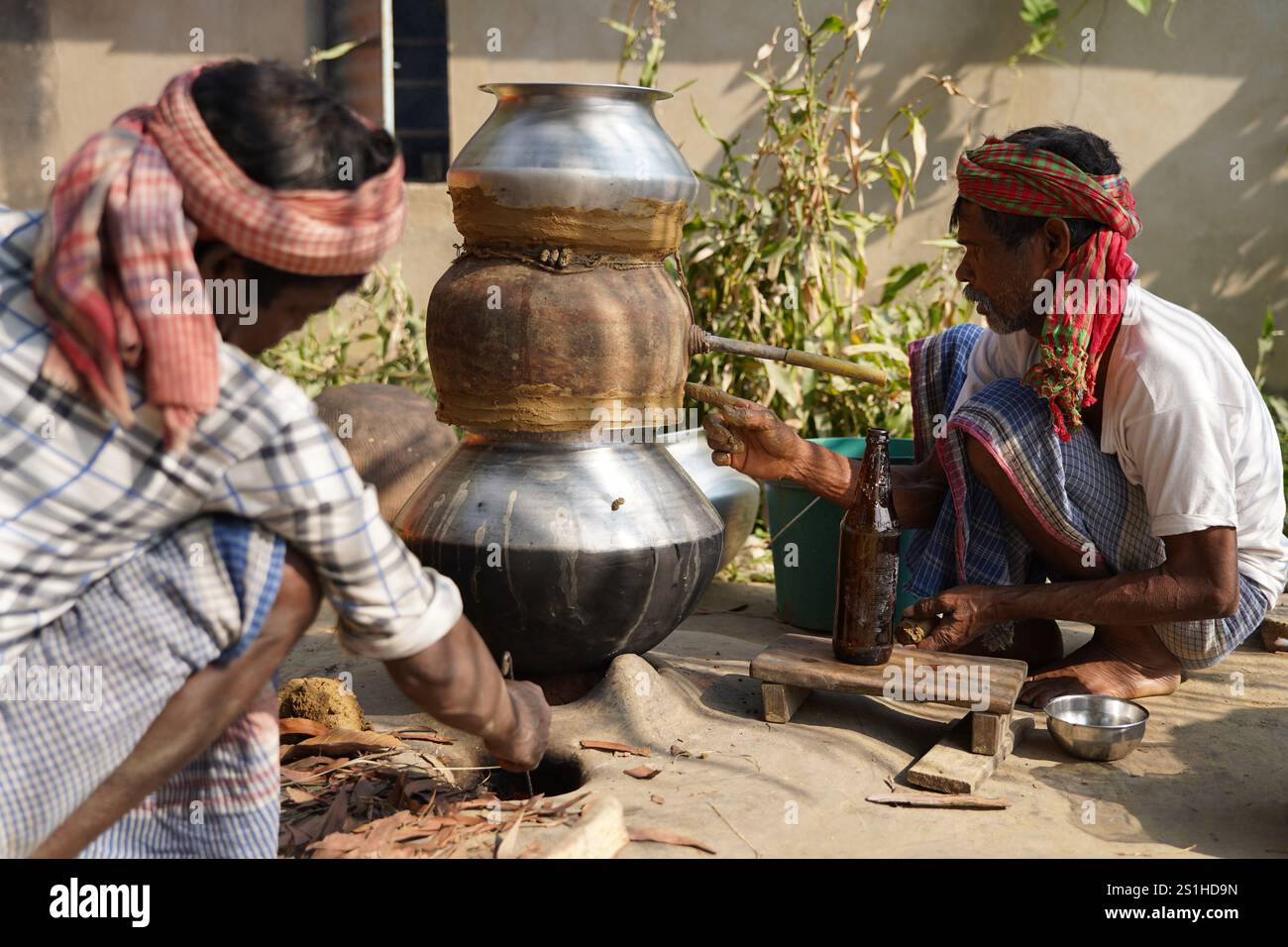 Birbhum, India - December 6, 2024: The Santal community showcases their ...