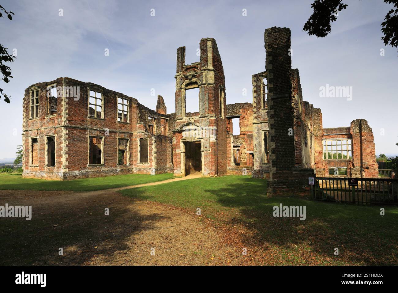 The ruins of Houghton House, Houghton Conquest village, Bedfordshire ...