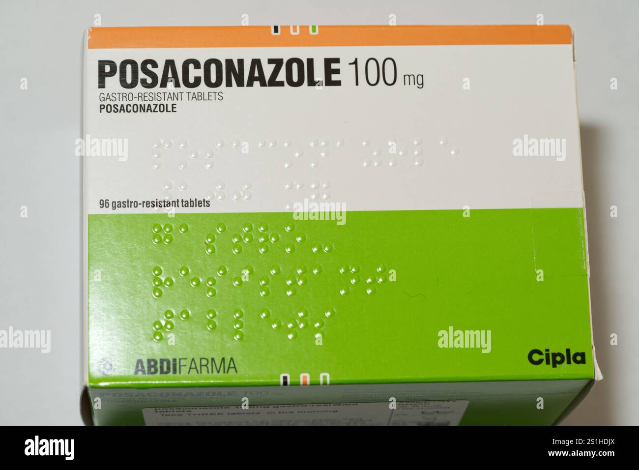 An image of a box of posaconazole 100mg tablets Stock Photo - Alamy