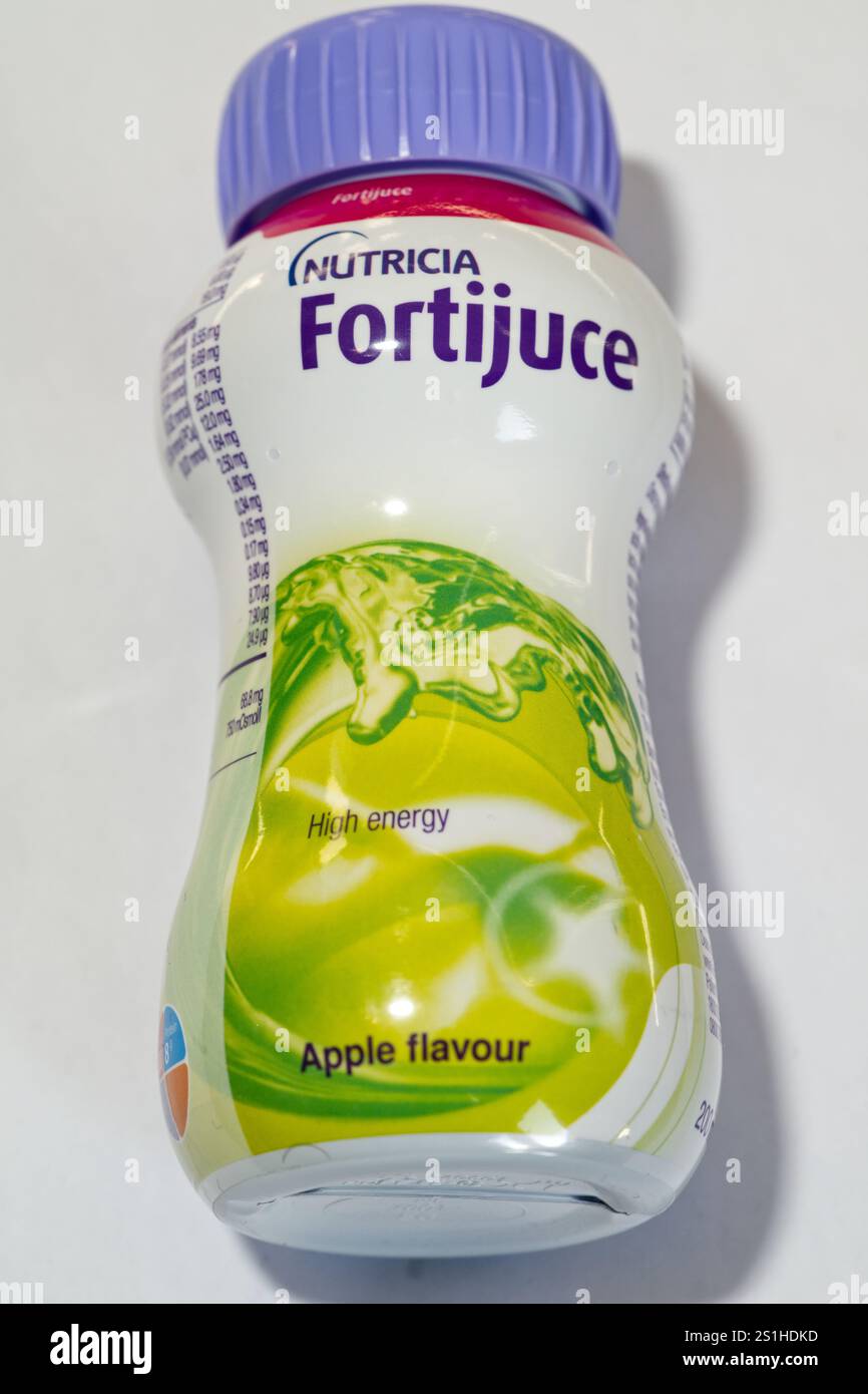 An image of a bottle of Apple Nutricia Fortijuice with a white ...